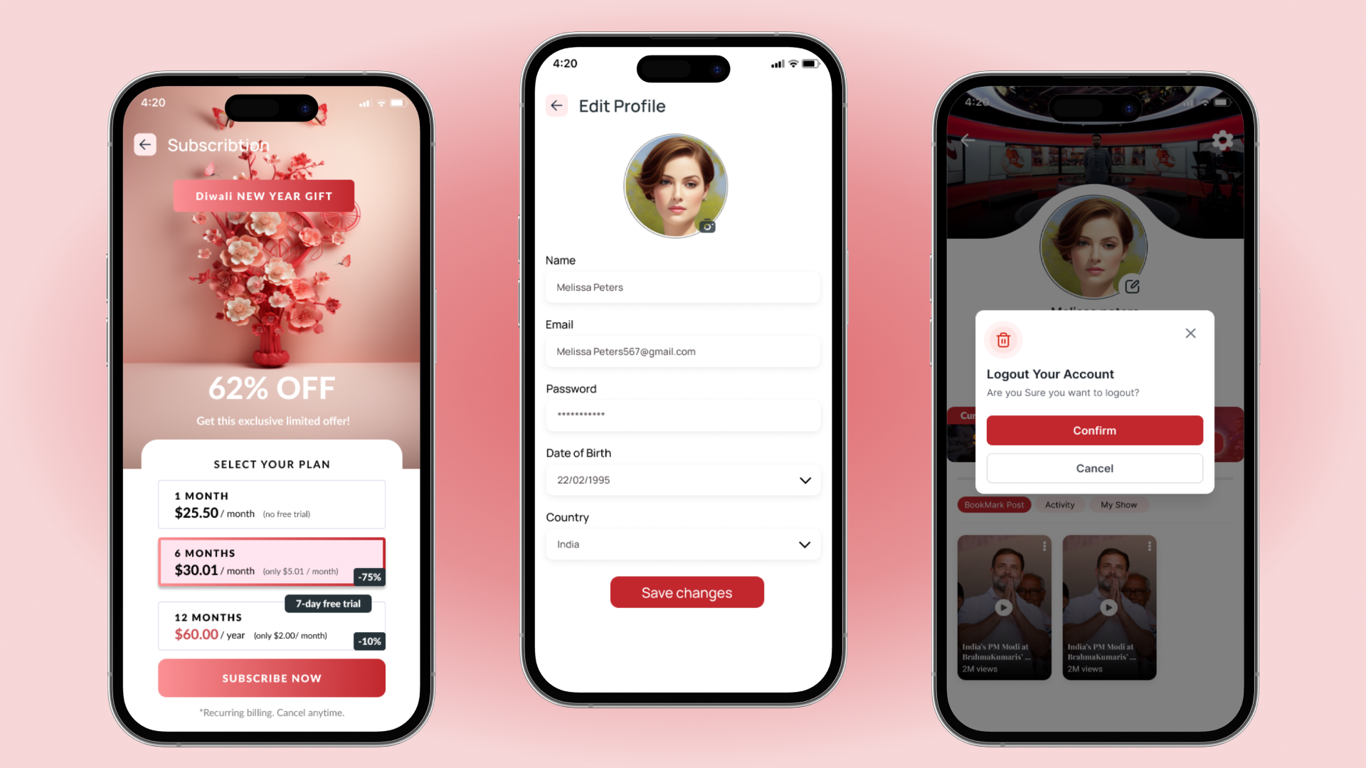 DTNews - Flutter News App (Android, iOS & Web) with Admin & Reporter Panel, Polling & Live ...